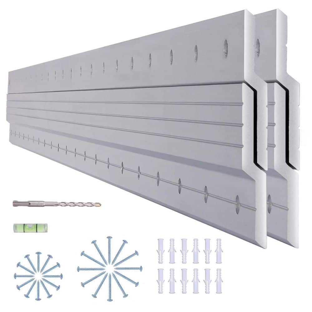 Wudkey 41 in. Heavy Duty French Cleat Hanger, Aluminum Z-Clips French ...