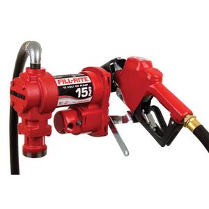 FILL-RITE 12-Volt 20 GPM 1/4 HP Fuel Transfer Pump (Manual Nozzle ...