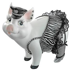 Design Toscano 7 in. H Lace and Lard Madame Pig Statue QS2810 - The ...