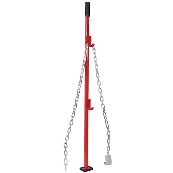 Tidoin 52 in. Red Steel Long Universal Pulling Stick Tool for Body ...