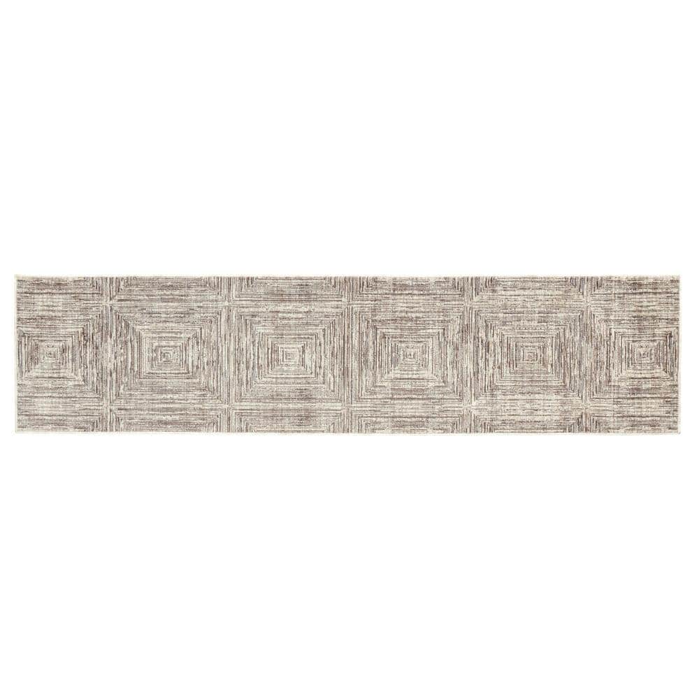 Home Decorators Collection Catalina Gray 1 ft. 10 in. X 7 ft. Geometric ...
