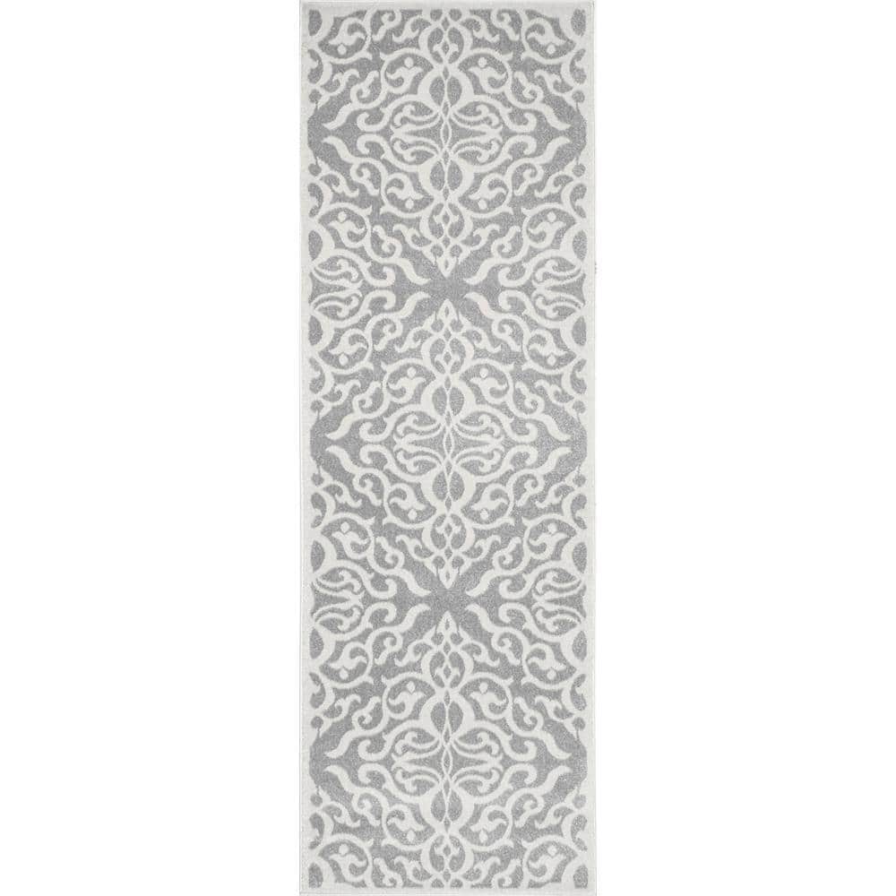 nuLOOM Contessa Ombre Gray 3 ft. x 8 ft. Runner Rug RZBD11A-2808 - The ...