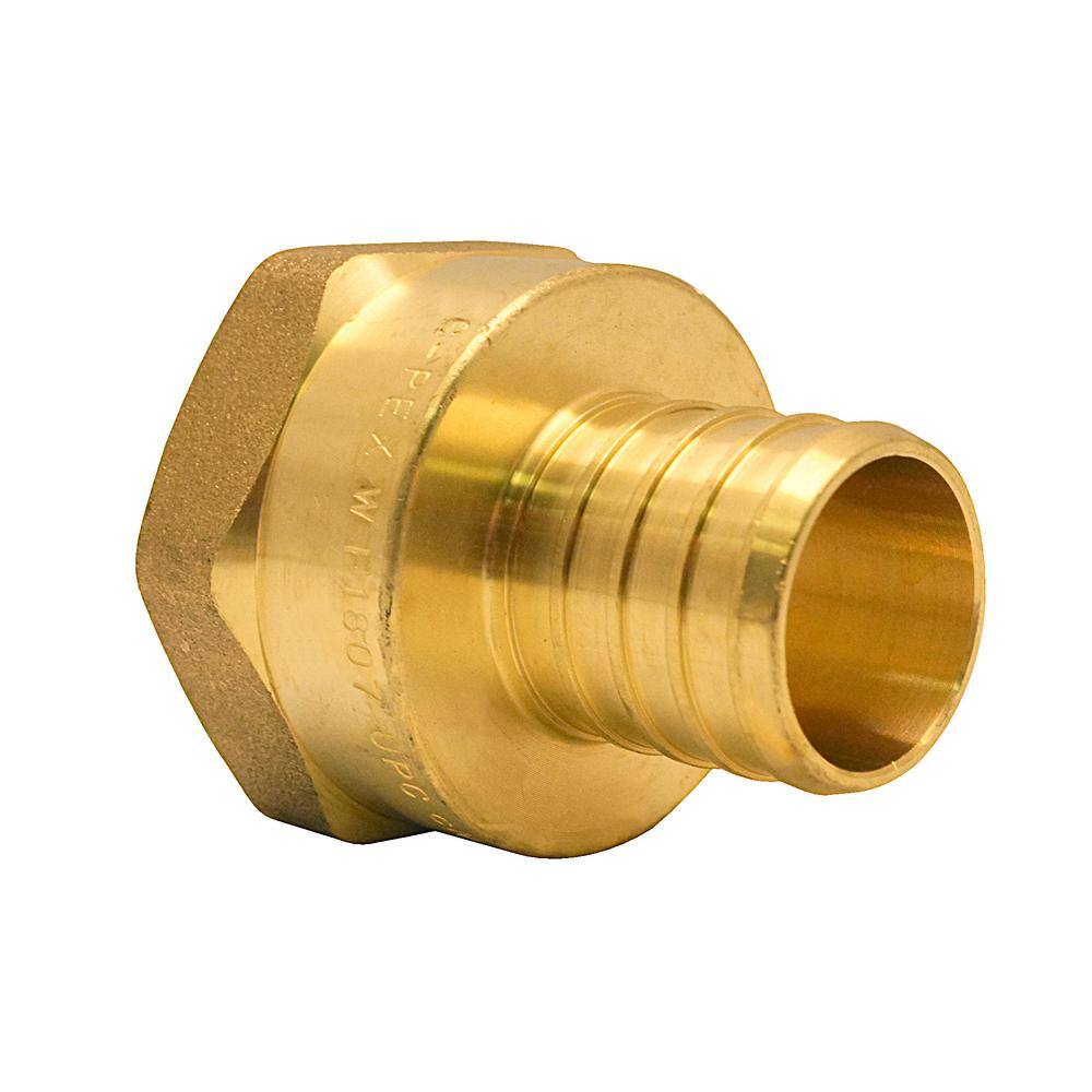 Apollo 3 4 In Brass Pex B Barb X 3 4 In Female Pipe Thread Adapter