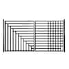 ALEKO 12 ft. x 6 ft. Kyiv Black Metal Steel Dual Swinging Driveway ...