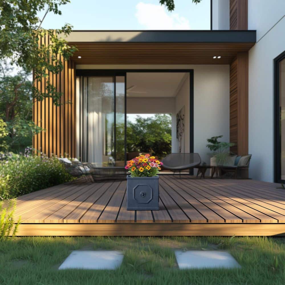 Sapcrete 10.5 in. Small Deep Charcoal (Enhanced Core) Concrete ...