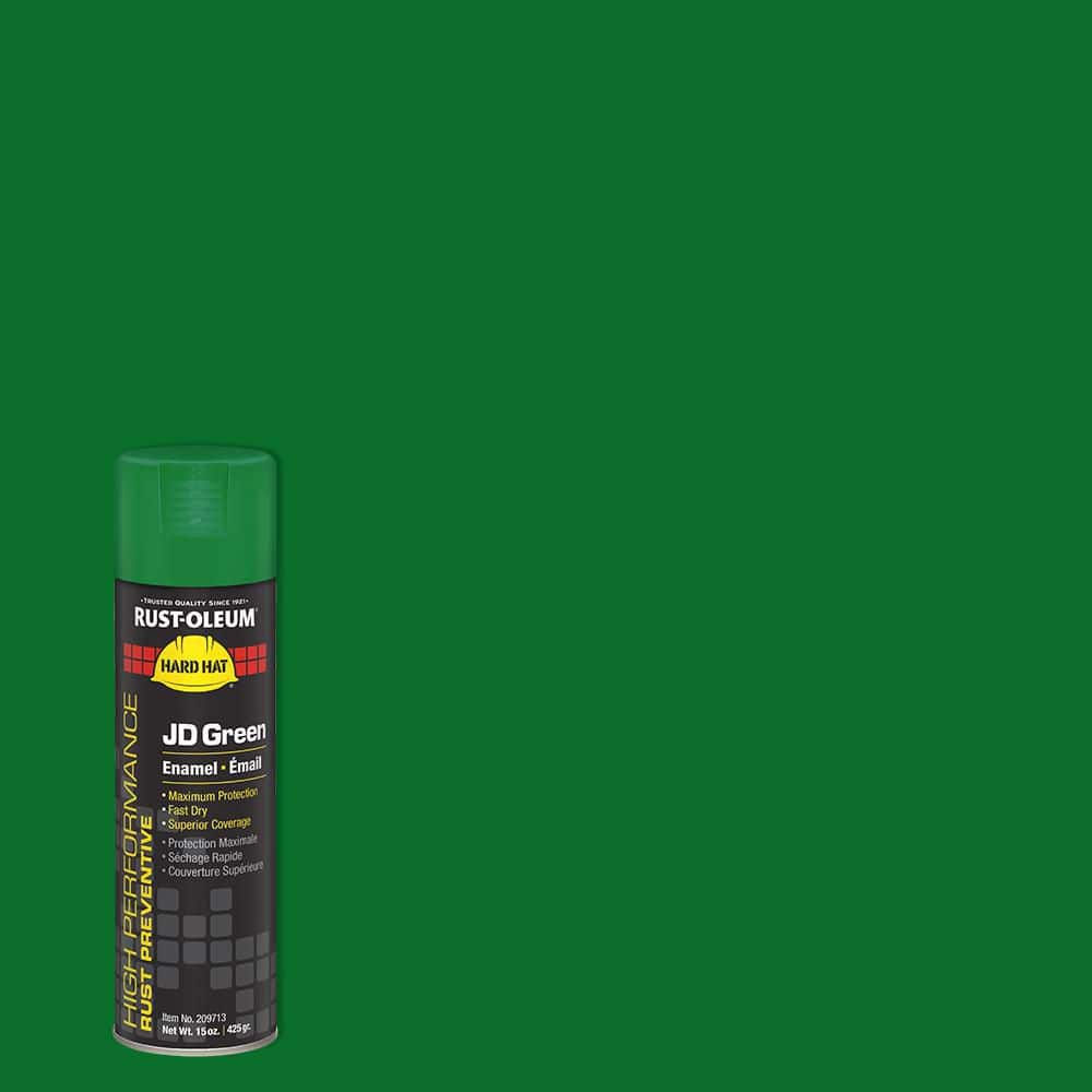 Rust-Oleum 15 oz. Rust Preventative Gloss JD Green Spray Paint 209713 ...