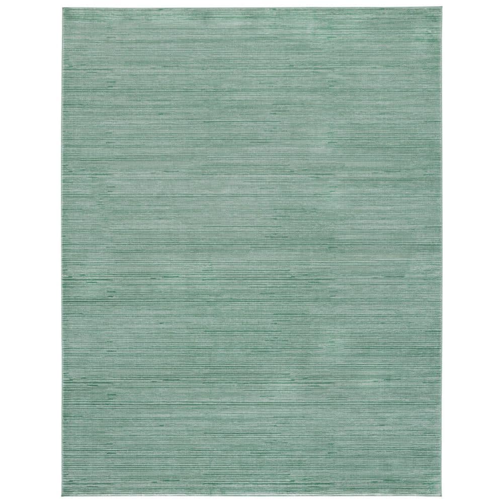 SAFAVIEH Vision Light Green 10 ft. x 14 ft. Solid Marle Area Rug ...