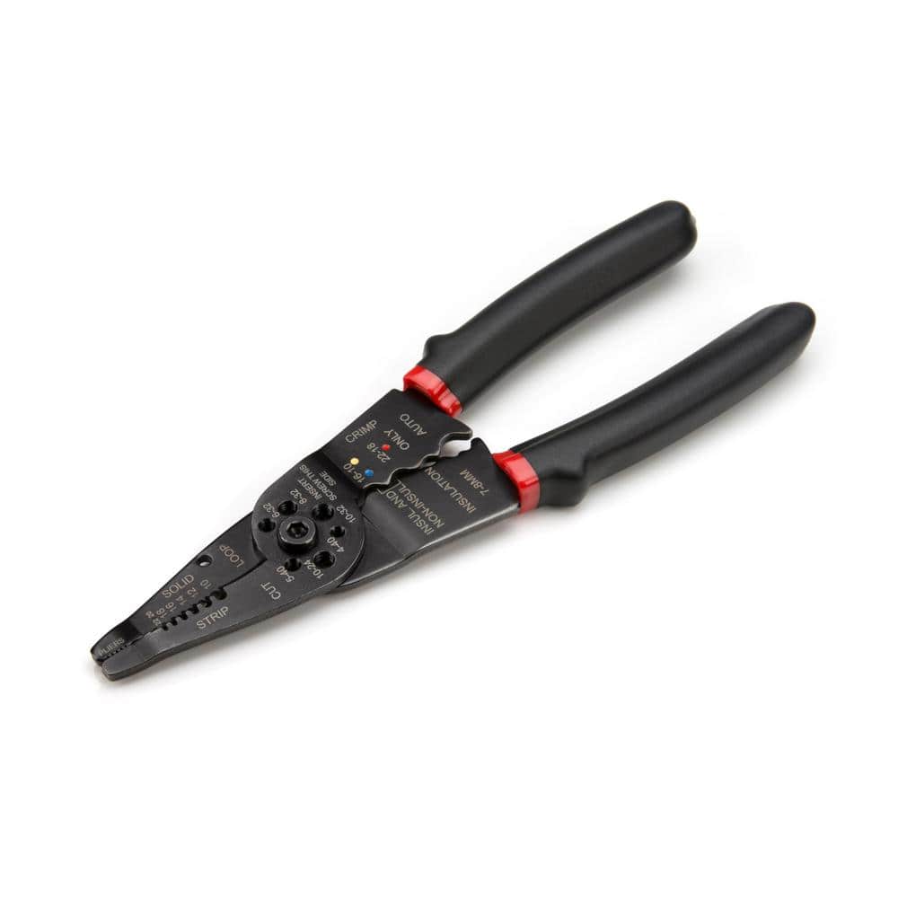 Steelman 8 in. Universal Wire Stripper/Cutter/Crimper 41874 - The Home ...