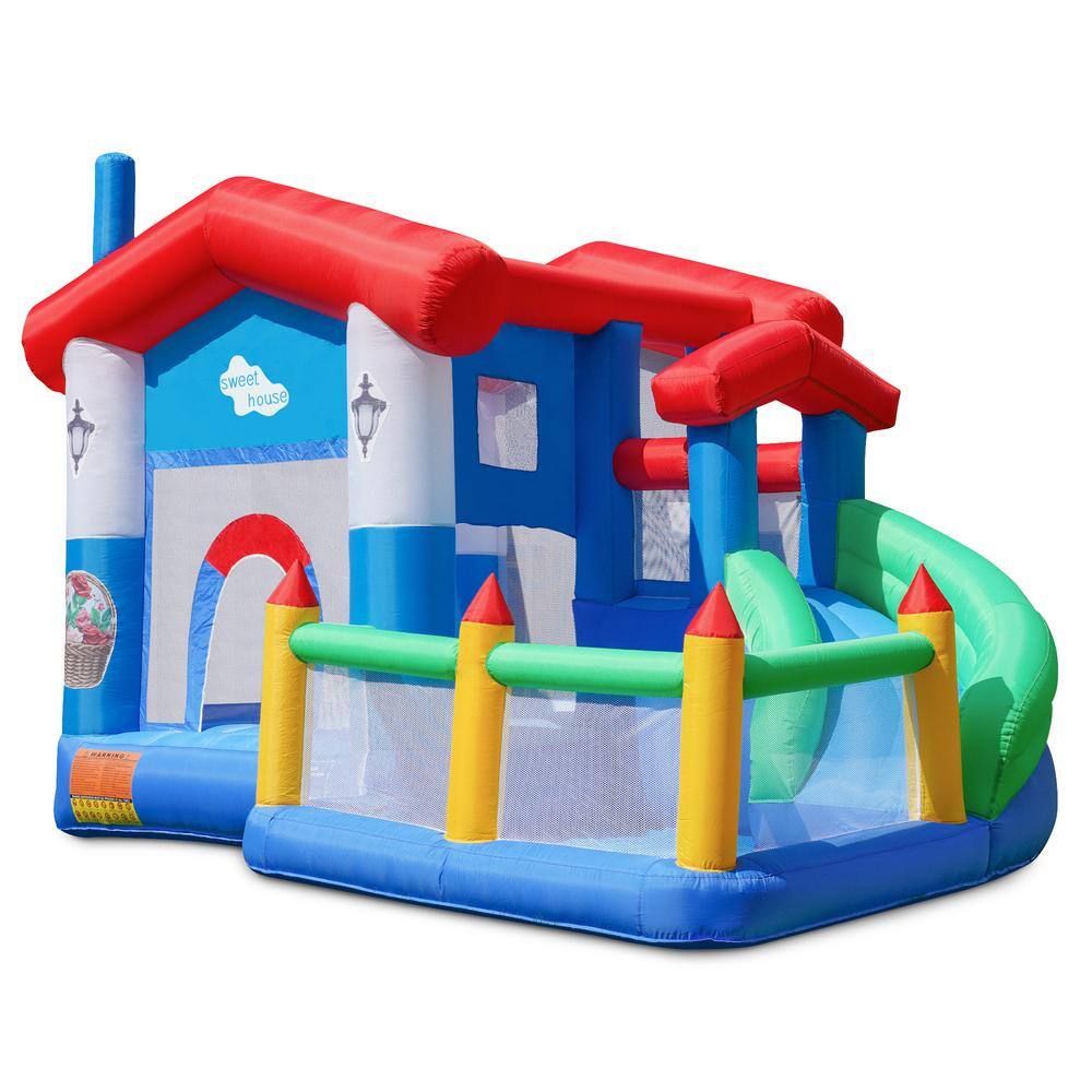Kingdely Outdoor Inflatable Bounce House Kids Playhouse with Slide ...