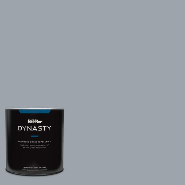 BEHR DYNASTY 1 qt. #MQ5-22 Rainmaster One-Coat Hide Satin Enamel ...