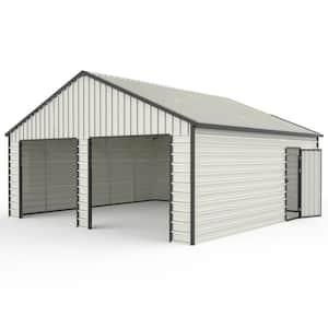 FIROMO 13 ft. W x 20 ft. D Metal Outdoor Storage Shed/Garage Shed with ...