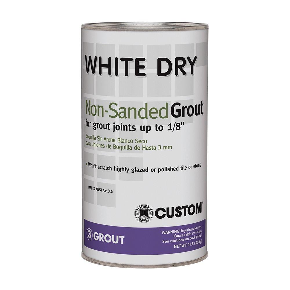 Custom Building Products White Dry 1 lb. Unsanded Grout WDG1 - The Home ...