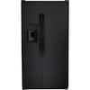 GE 25.3 cu. ft. Side-by-Side Refrigerator in Black, Standard Depth ...