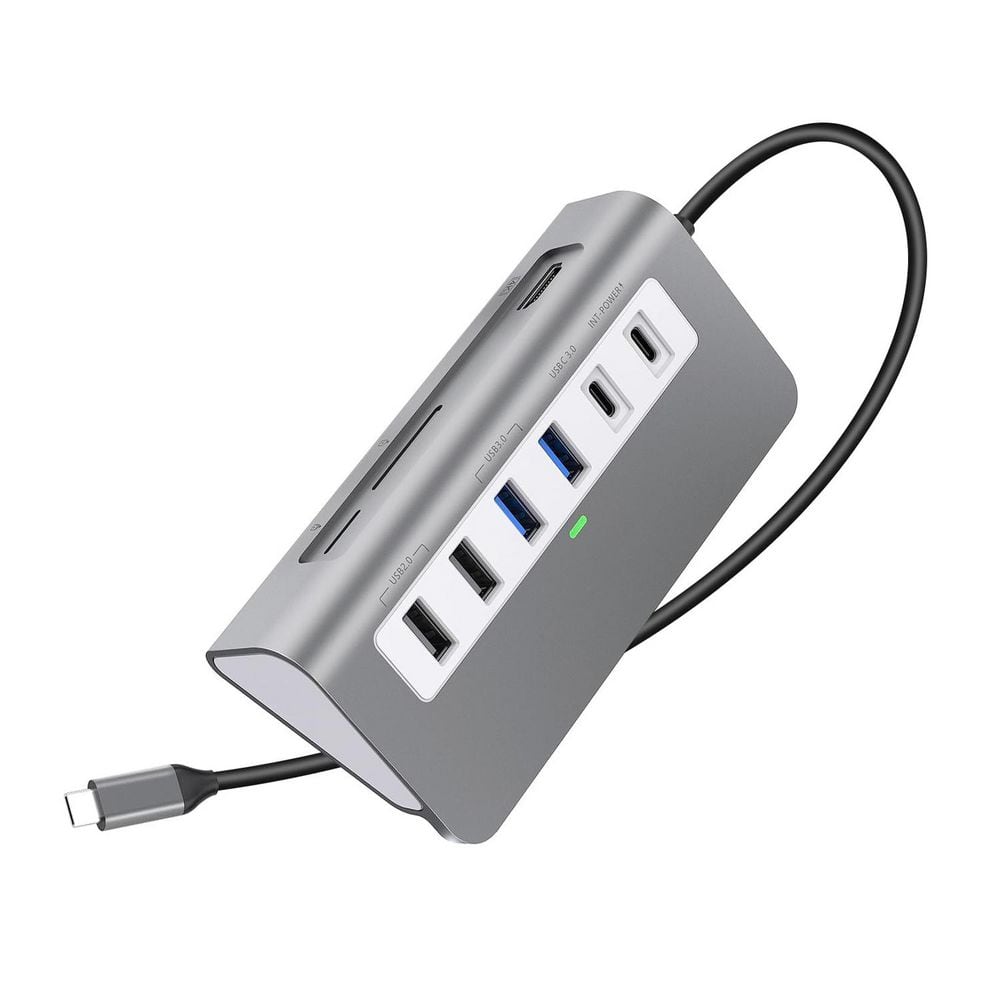 Lukyamzn 9-in-1 USB C Hub Multiport Adapter with 4K HDMI 5Gbps Data ...