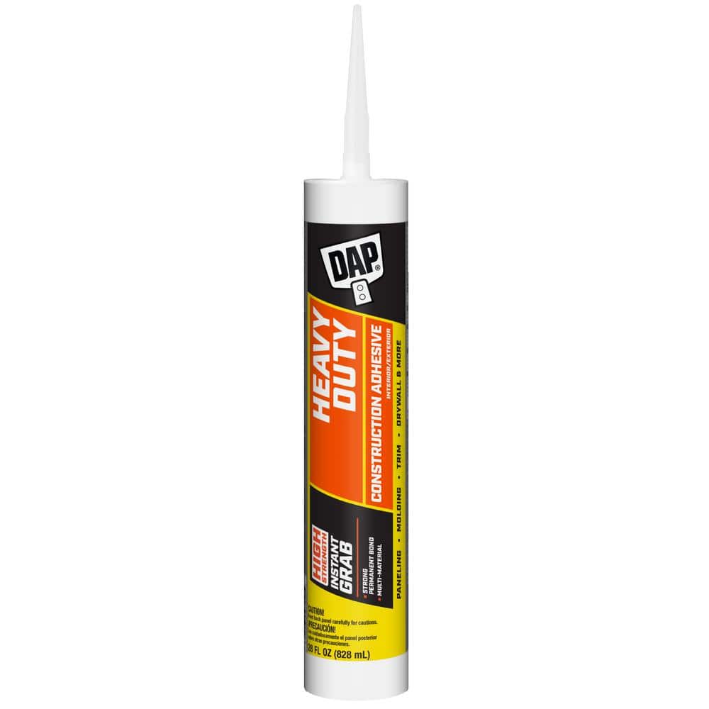 DAP Heavy Duty 28 oz. White Construction Adhesive (12-Pack) 7079827510 ...