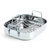 Cooks Standard 12 Qt. Stainless Steel Roaster Roasting Pan with Rack ...