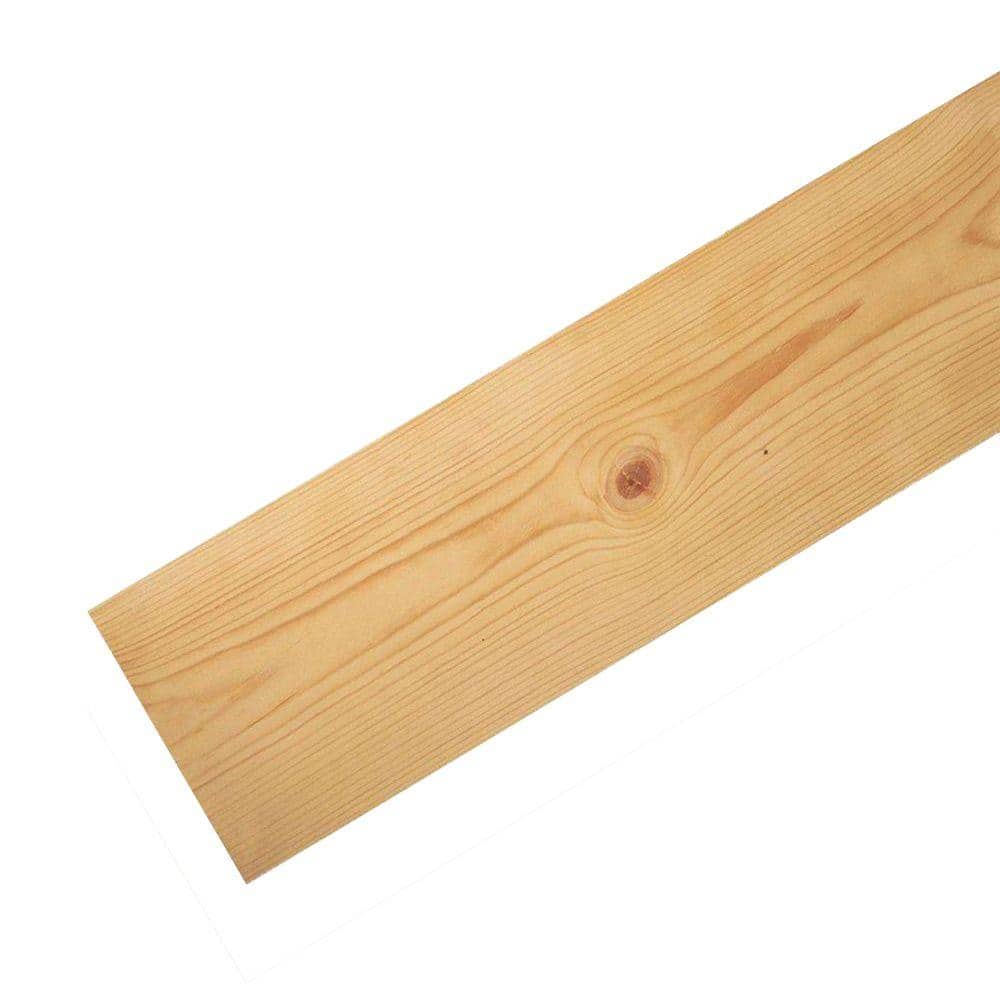 1 in. x 12 in. x 10 ft. Whitewood Square Edge Common Board 458546 - The ...