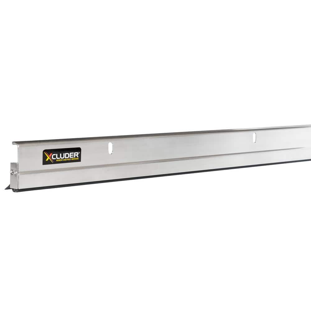 Xcluder 48 in. Standard Door Sweep, Aluminum - Seals Out Rodents and ...