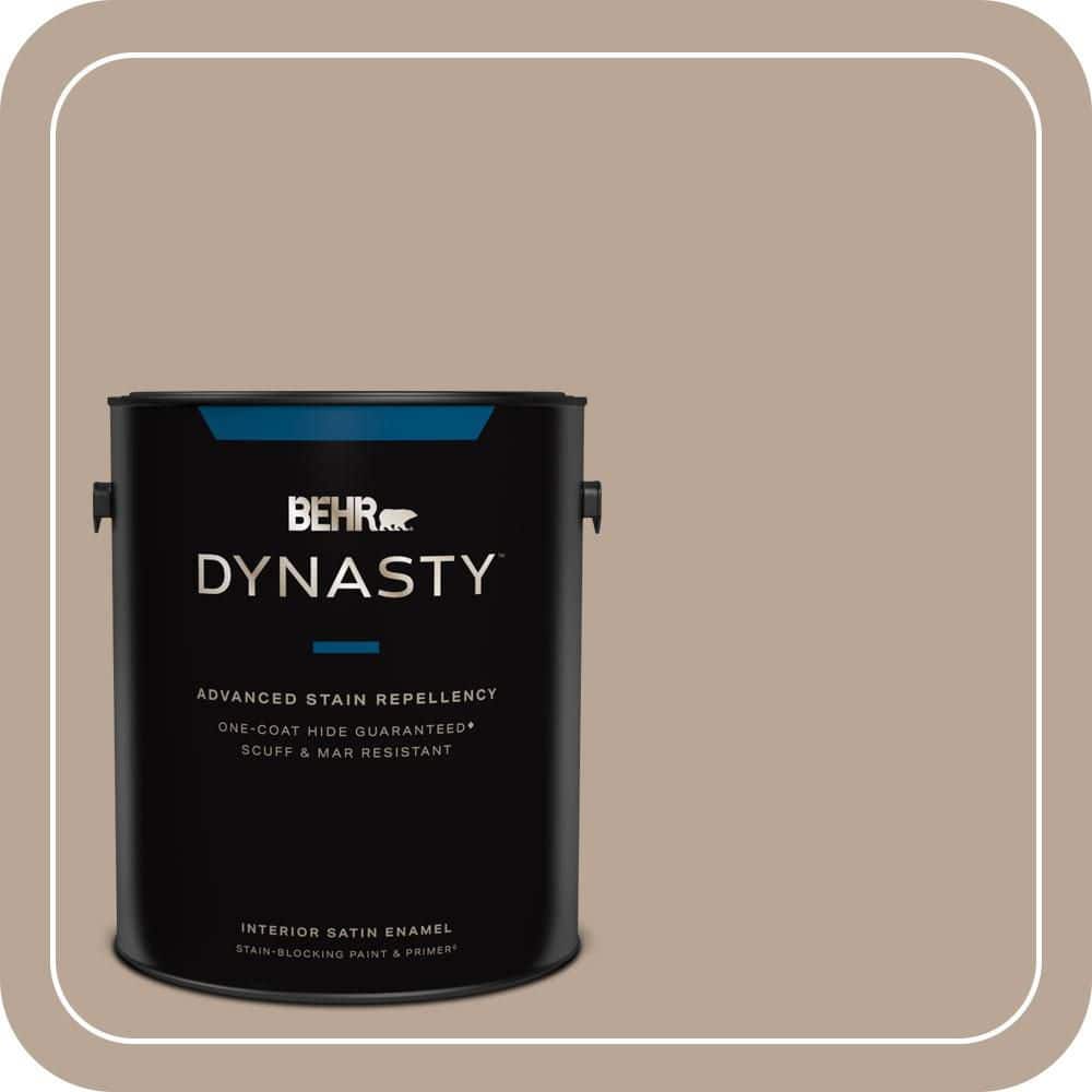 BEHR DYNASTY 1 gal. #BXC-43 Desert Sandstorm Satin Enamel Interior ...