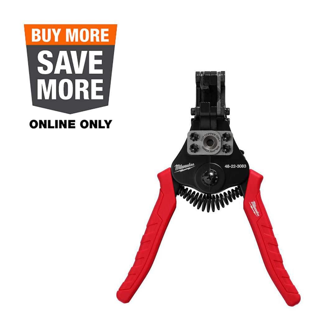 Milwaukee Automatic Wire Stripper/Cutter with Comfort Grip 48-22-3083 ...
