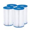 Summer Waves 4.13 in. Dia Replacement Pool Filter Cartridge (4-Pack ...