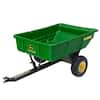 John Deere 450 lb. 7 cu. ft. Tow Behind Poly Utility Cart Dump Trailer ...