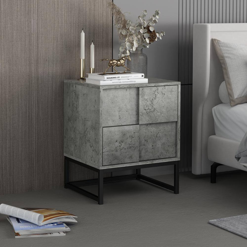 Cement nightstand store
