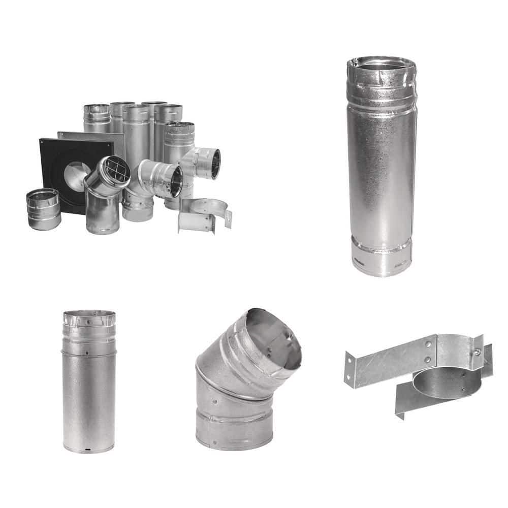 DuraVent PelletVent Multi-Fuel 4in. Horizontal Kit, 36in. Pipe, 12in ...