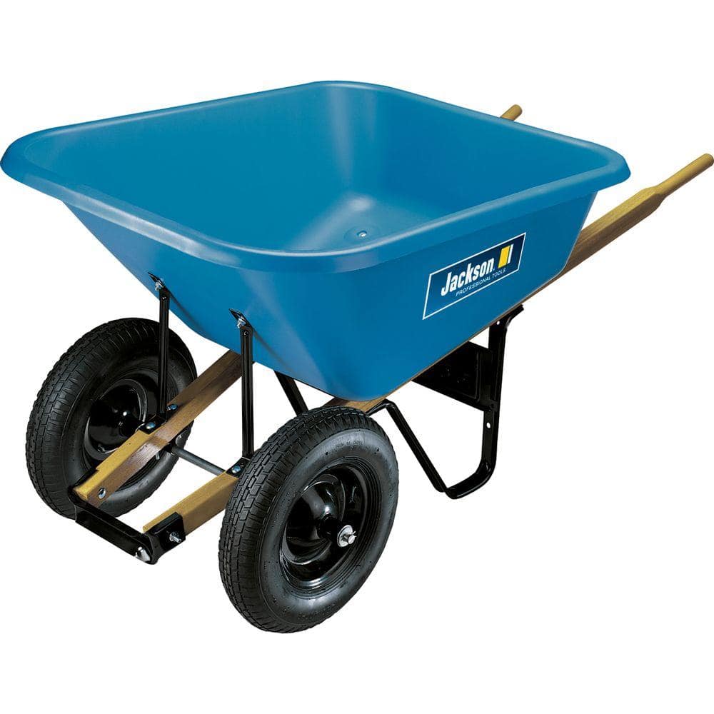 Jackson 8 cu. ft. Poly Wheelbarrow BP8J - The Home Depot