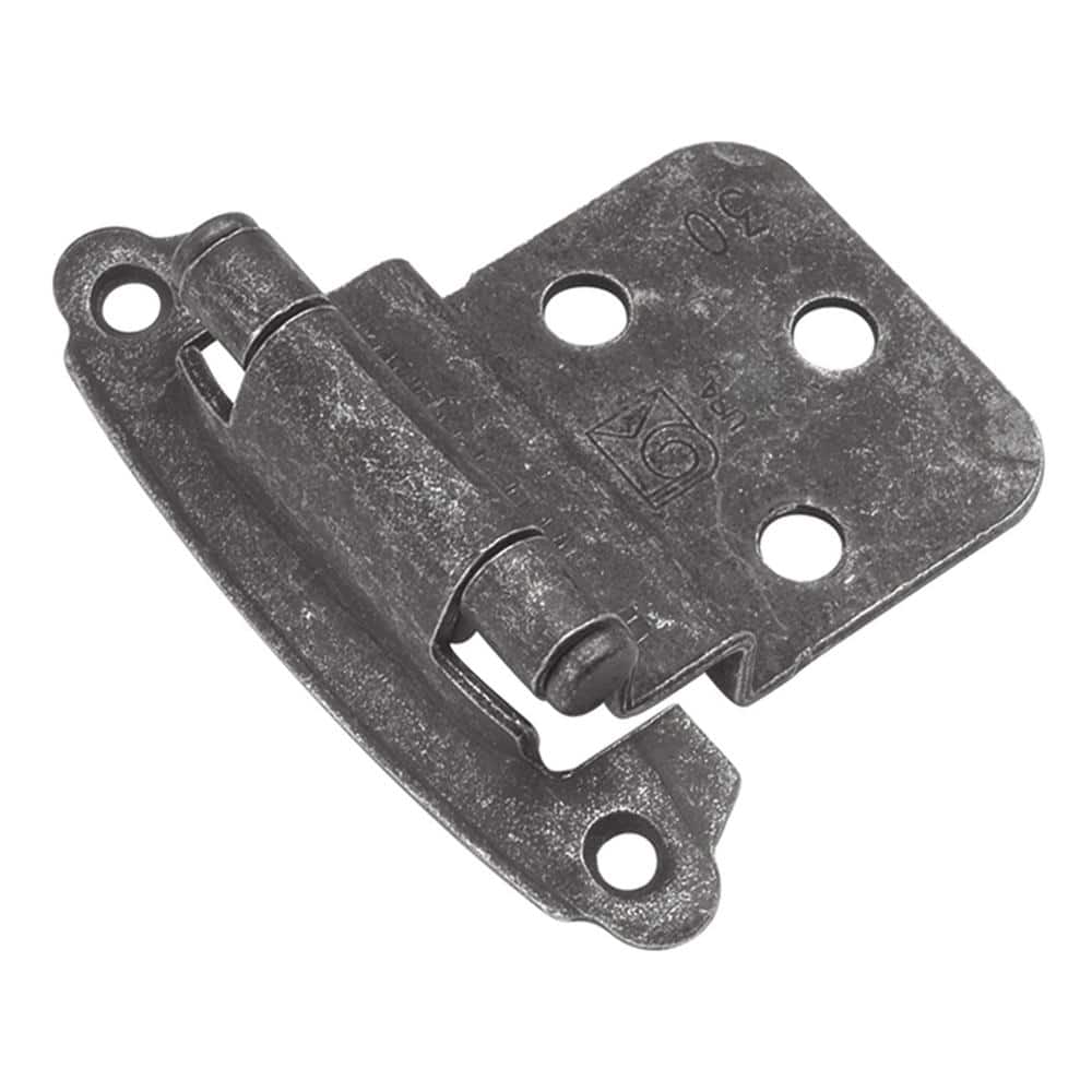 HICKORY HARDWARE Hinge 3/8 in. Inset Surface Face Frame Self-Close ...