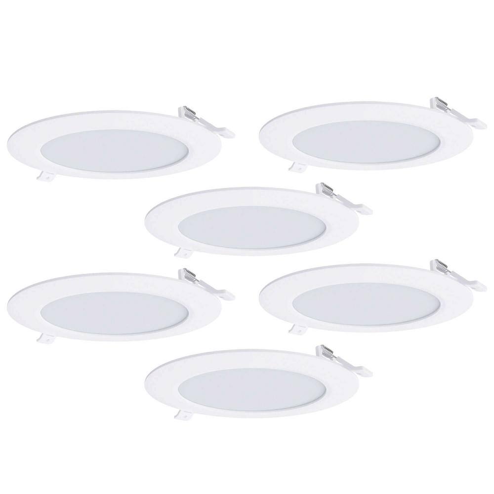 Viribright 6 in. Canless LED Downlight 6500K New Construction and ...