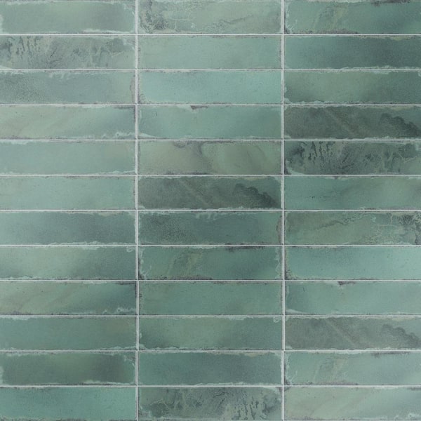 Merola Tile Luca Jade 9 in. x 9 in. Ceramic Wall Take Home Tile Sample ...
