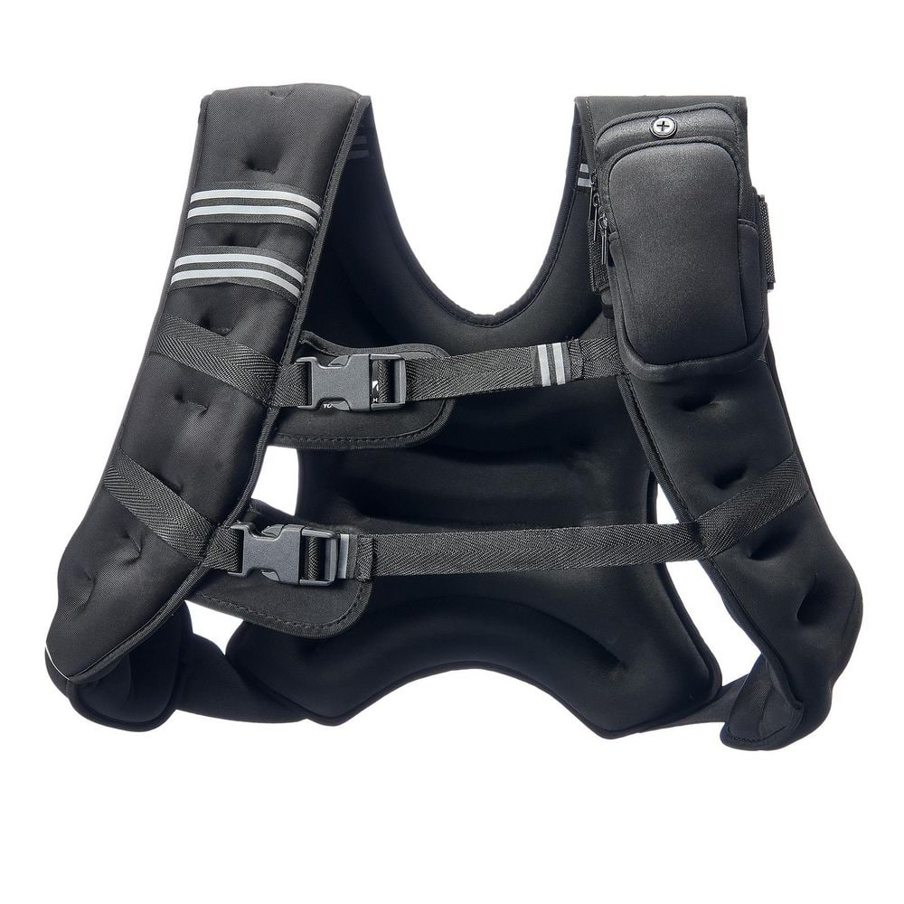 VEVOR Weighted Vest 30 lbs. Weight Vest with Reflective Stripe ...