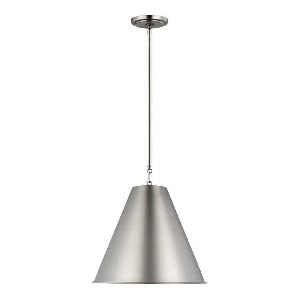 Generation Lighting Gordon 1-Light Antique Brushed Nickel Small Pendant ...