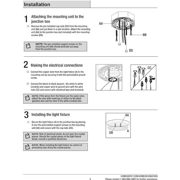 Ceiling Light Fixture Installation Instructions | Shelly Lighting