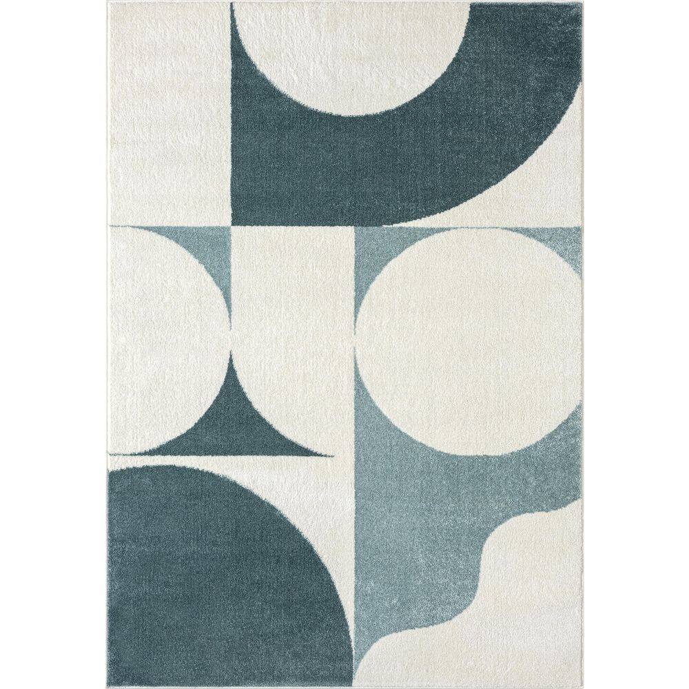 Abani Deco Cream 4 ft. x 6 ft. Geometric Polypropylene Area Rug DEC220A-4 - The Home Depot