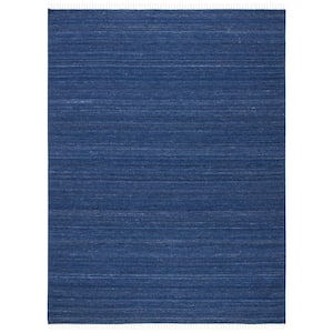 SAFAVIEH Kilim Navy/Blue 8 ft. x 10 ft. Solid Color Area Rug KLM125N-8 ...