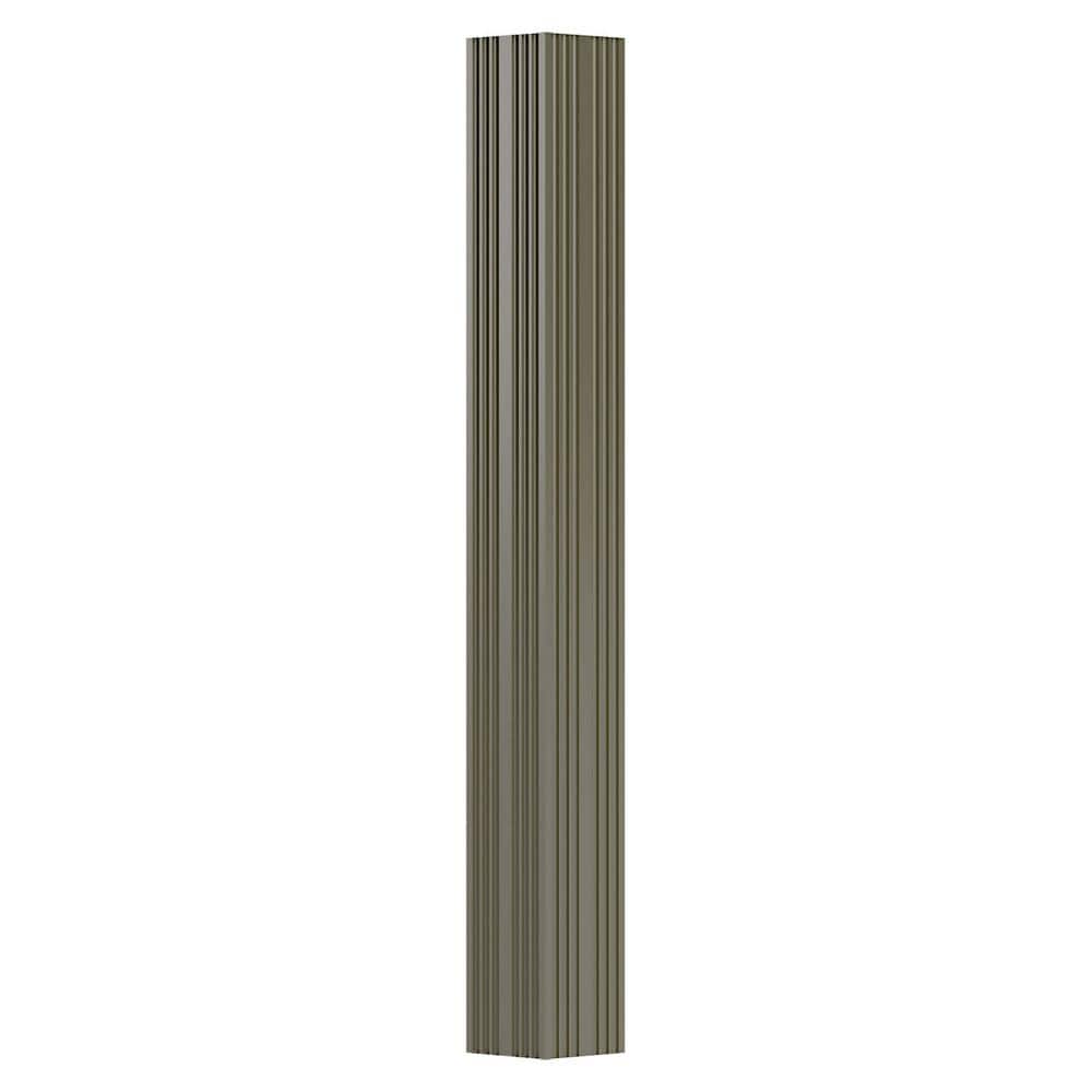 AFCO 8' x 3" Endura-Aluminum Column,Square Shaft (Load-Bearing), Non ...