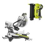 RYOBI ONE+ 18V Cordless 7-1/4 in. Sliding Compound Miter Saw PBT01B