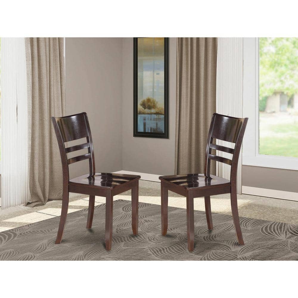 HOME IMPORTS EMPORIUM Cappuccino Wooden Seat Stylish Back Dining Chair ...