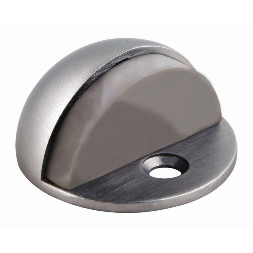 Design House Satin Nickel Floor Mount Dome Door Stop-204735 - The Home ...
