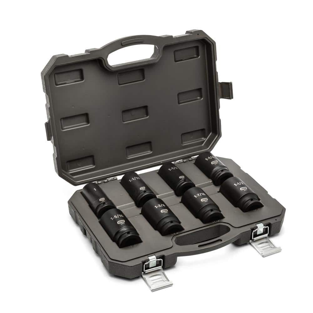 GEARWRENCH 3/4 in. Drive SAE 6-Point Deep Impact Socket Set with ...