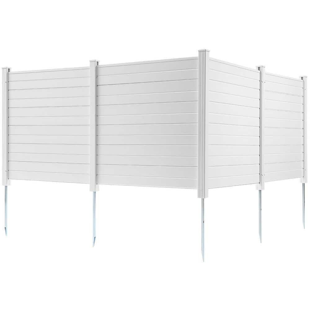 SVOPES Outdoor Privacy Screen 50 in. W x 50 in. H Vinyl Fence ...