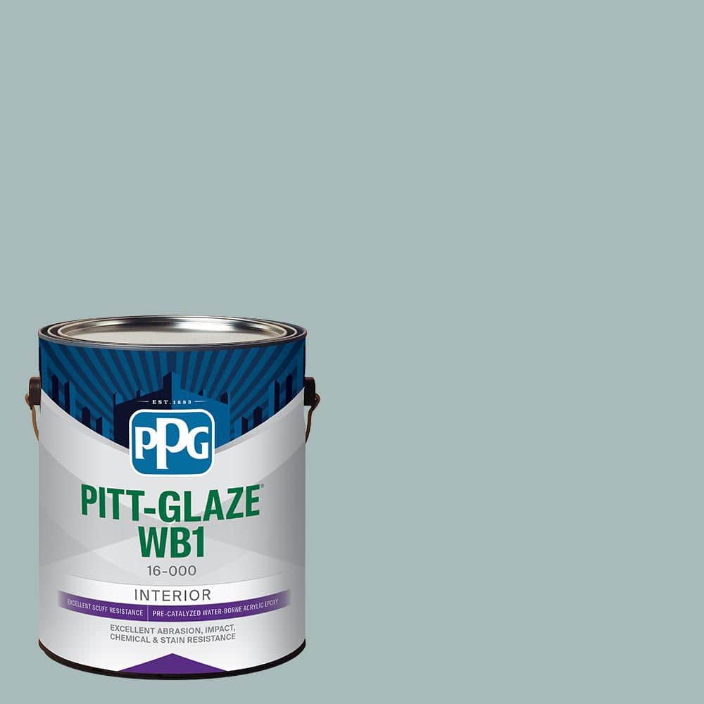 Pitt-Glaze 1 gal. PPG1145-4 Blue Willow Eggshell Interior Paint ...