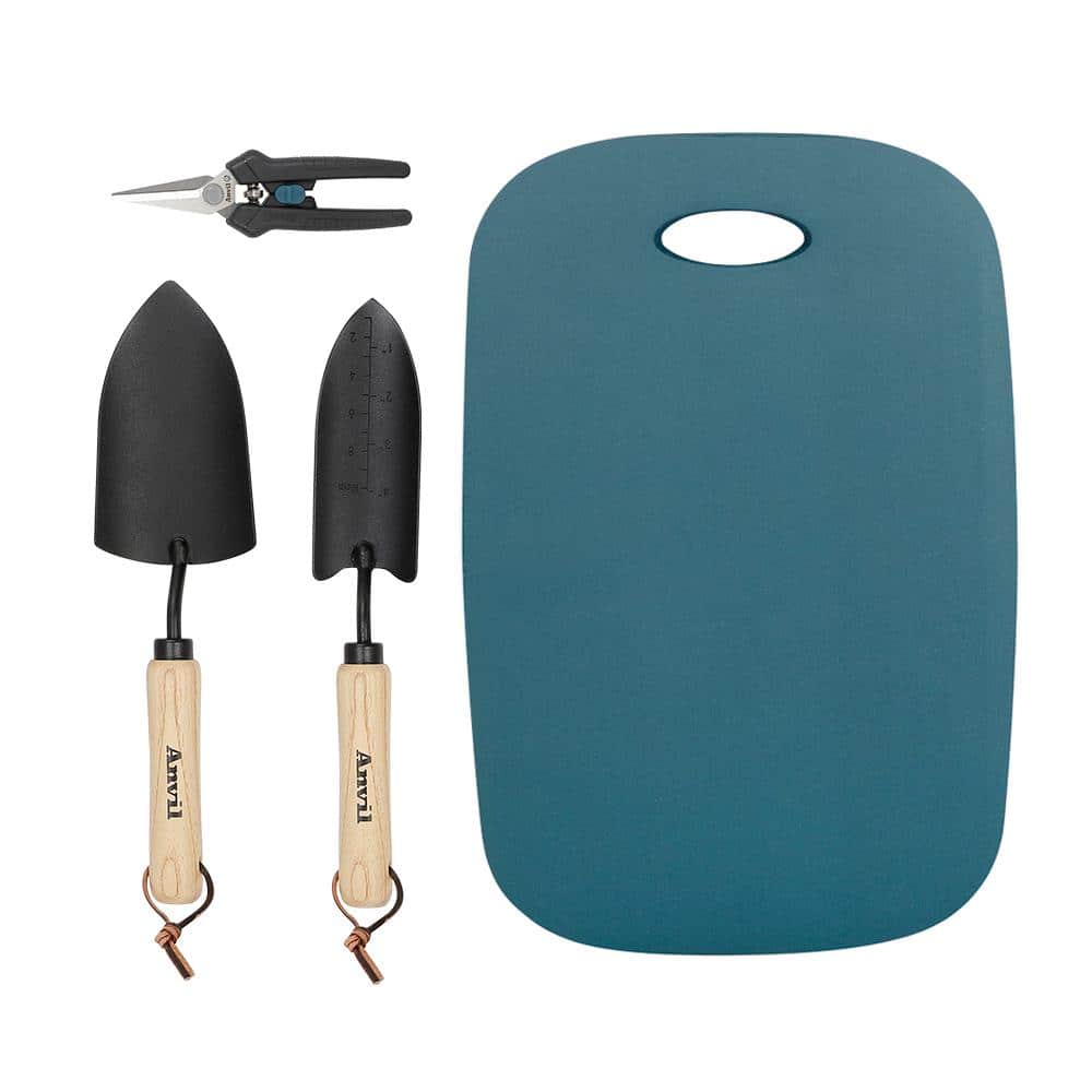 Anvil 4-Piece Garden Tool Set, Harvesting Kit with Trowel ...