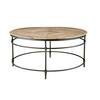 Sandberg Furniture Stanton 38 in. Mango Round Solid Wood Coffee Table ...