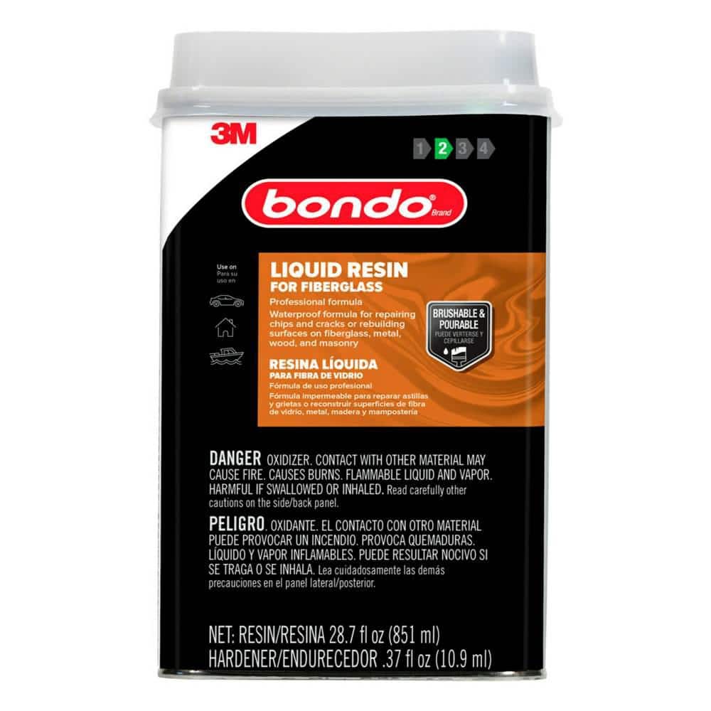 3M Bondo 29 oz. Fiberglass Resin PN0402 - The Home Depot