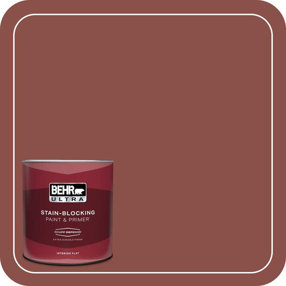 BEHR ULTRA 1 qt. #S150-6 Spiced Berry Extra Durable Flat Interior Paint ...