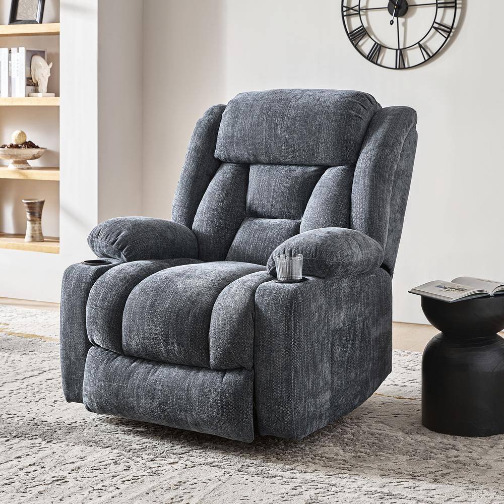 JAYDEN CREATION Sam Navy Oversized Power Lift Assist Recliner with ...