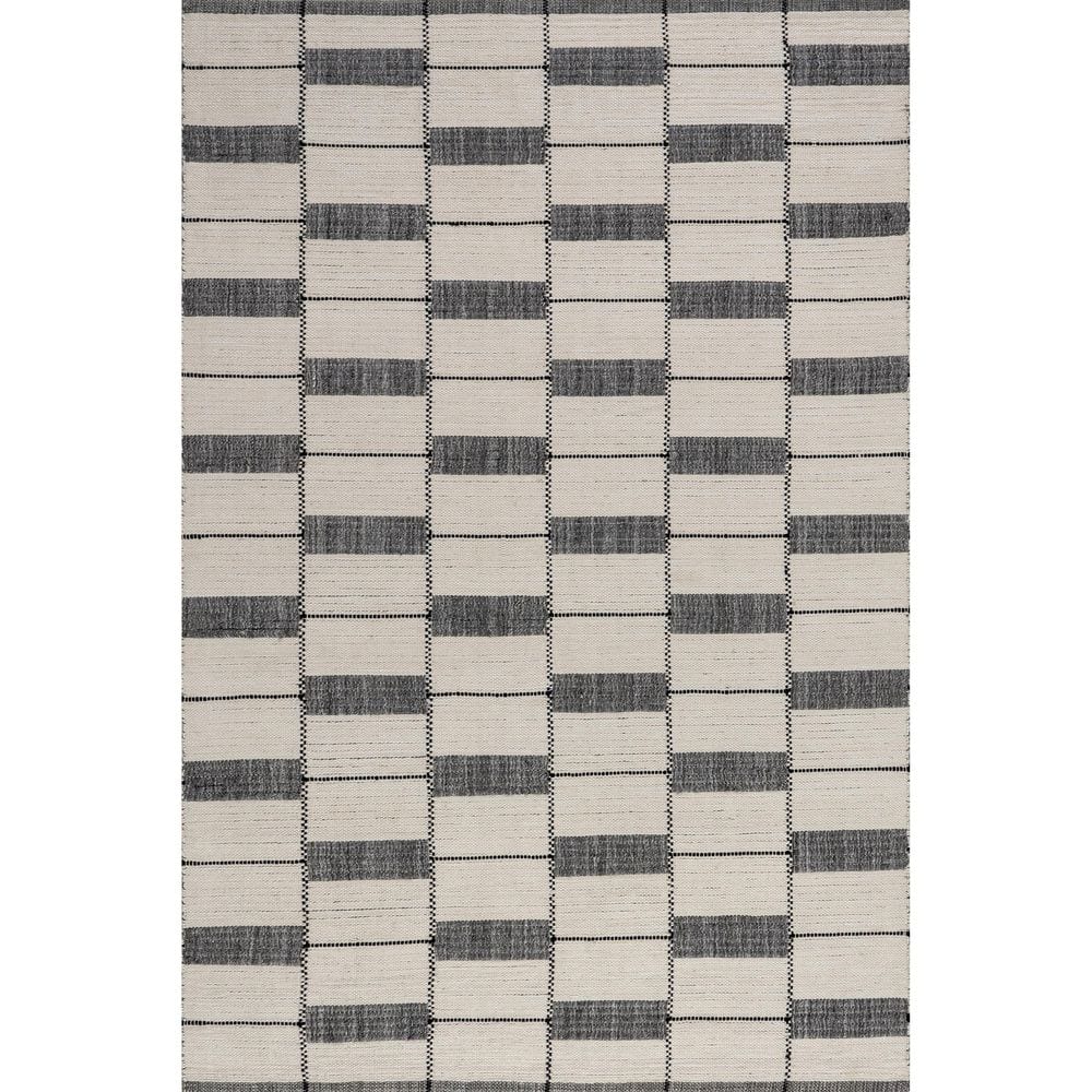 RUGS USA Harvey Wool and Cotton Ivory 4 ft. x 6 ft. Patio Rug CCTR03A ...
